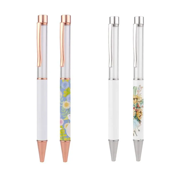 Sublimation Ballpoint Pens Blank White Zinc Alloy Customized Pens For ...