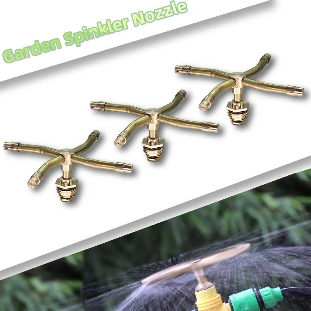 Automatic Brass Rotary Oscillating Sprinkler with 2/3/4 Arms for Garden ...