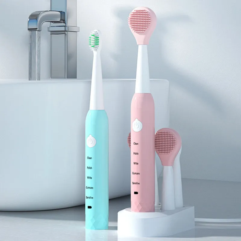Electric Toothbrush USB Rechargeable Sonic Power Toothbrush with 4 ...