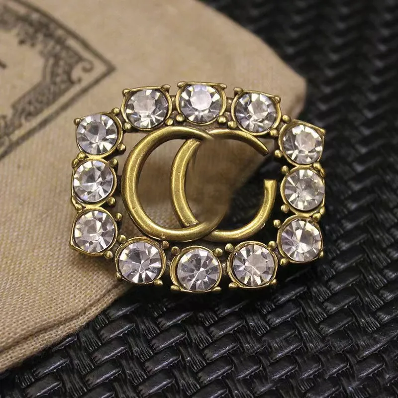 Brooch: Designer Luxury Brooch with Letter Design, Solid Colour ...
