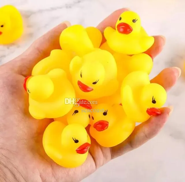 DHgate.com:3000 Mini Rubber Yellow Duckies for Party Favors, Baby ...