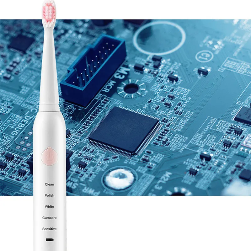 Rechargeable Sonic Toothbrush - Soft Bristles, USB Charging, Waterproof ...