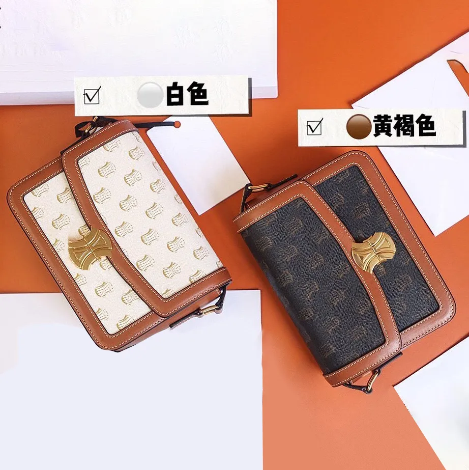 DHgate.com:Celins-BrownGenuine Leather Teen Triumph Crossbody Shoulder ...