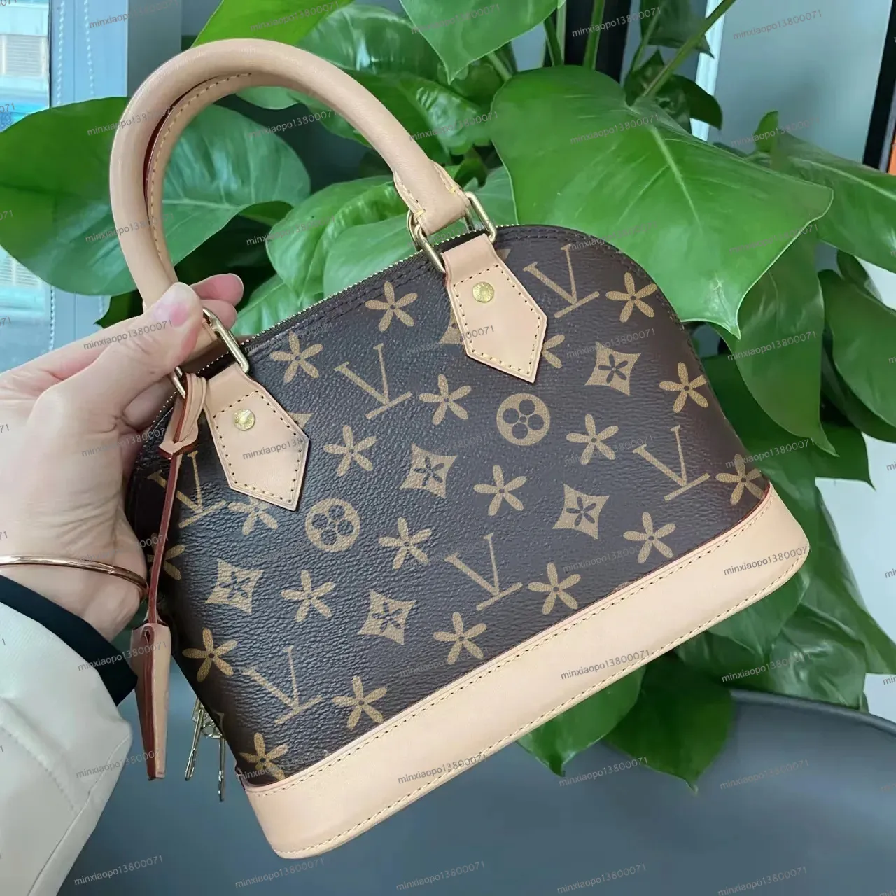 Luxury Soft Leather Designer Bag ALMA BB Shell Shoulder Tote For Women ...
