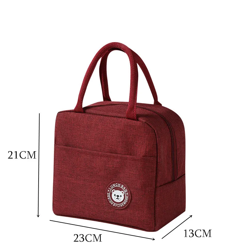 Lunch Bag Aluminum Foil Insulation Portable Thickened Rectangle Lunch ...