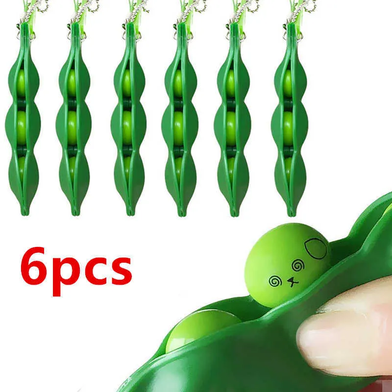 New Fidget Goo Jit Zu Toys Pack Portachiavi Decompression Edamame Goo ...