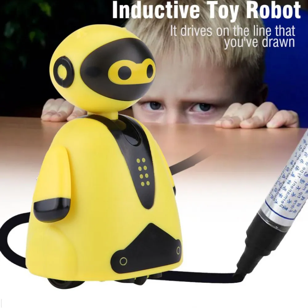 Creative Inductive Electric Bee Bot Robot Car Line Follower Magic Pen ...