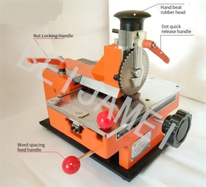 Semi Automatic Metal Nameplate Engraving Machine Small Embossing ...