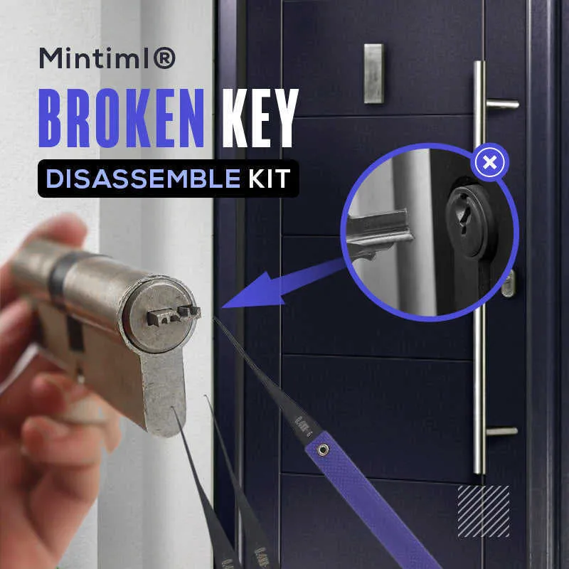 Mintiml Broken Key Extraction Kit: Locksmith Tool Set for Easy Key ...