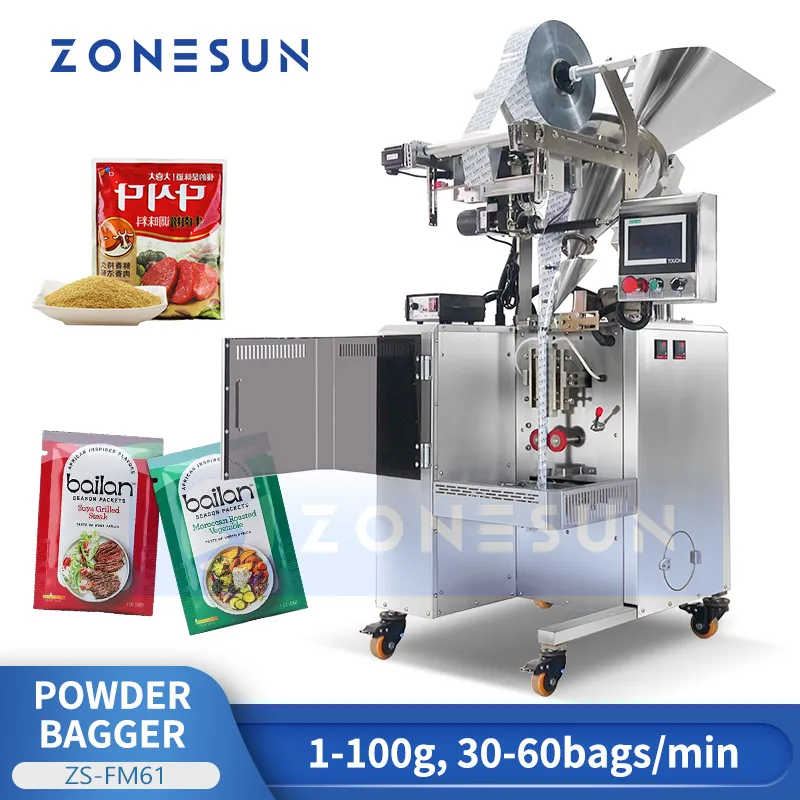 Zonesun Automatic Powder Bagger Pouch Sachet Soybean Milk Coffee Coffee ...