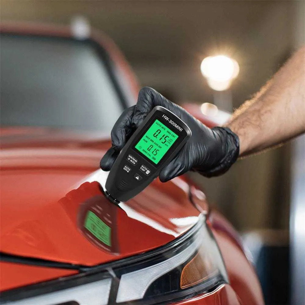 HW 300 Mini Auto Paint Thickness Gauge Digital Coating Tester 0 2000 Μm ...
