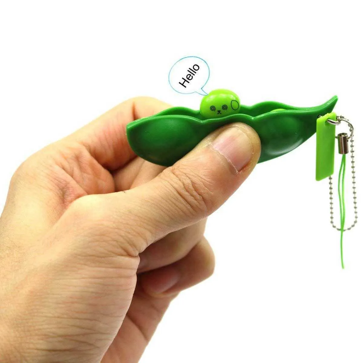 Portachiavi Edamame Fidget Toys Pack Squishy Stress Relief Keychain ...