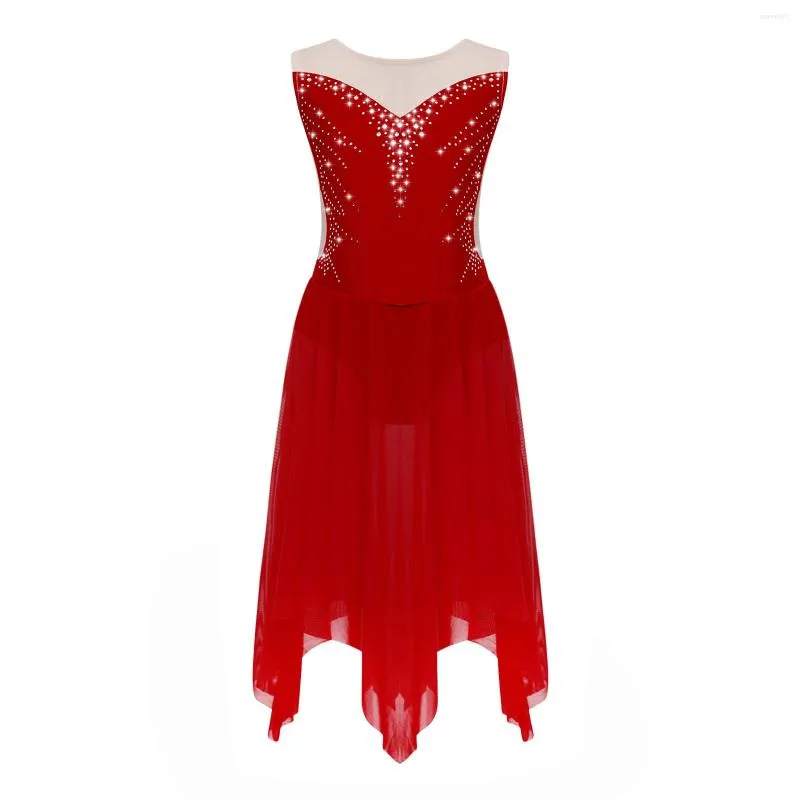 Girls' Sleeveless Dance Leotard with Sparkling Details - Perfect for ...