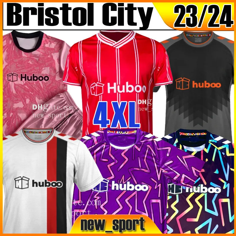 4XL 23 24 maillots de football Bristol City Accueil Rouge Extérieur ...