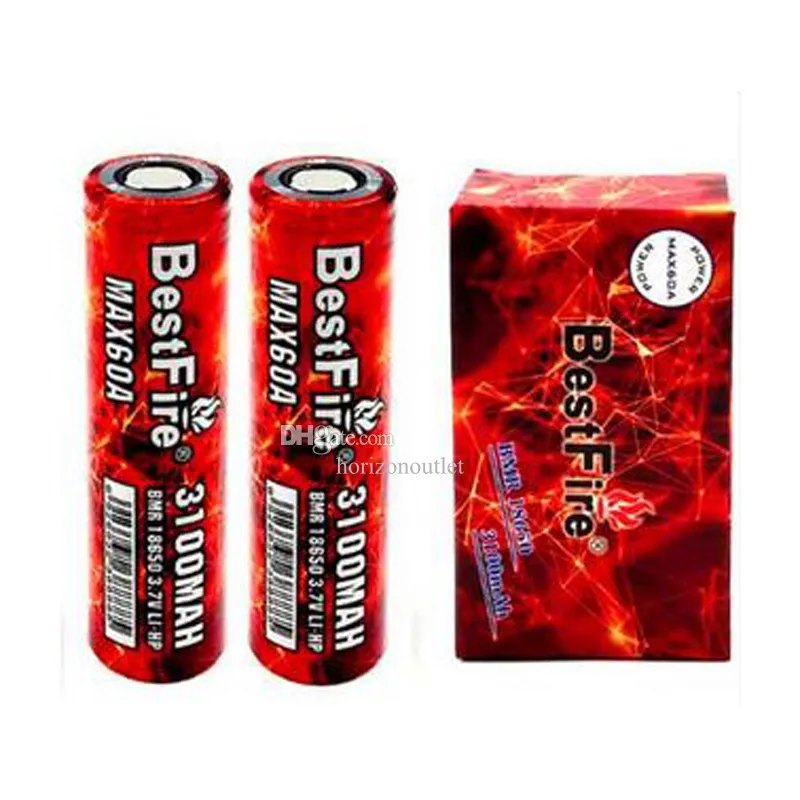 BestFire BMR IMR 18650 Li Ion Cr2 3v Battery 3100mAh/60A/3200mAh ...