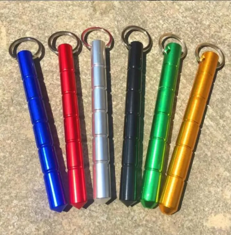Aluminum Self Defense Keychain Metal Stick Cars Keychains Personal ...