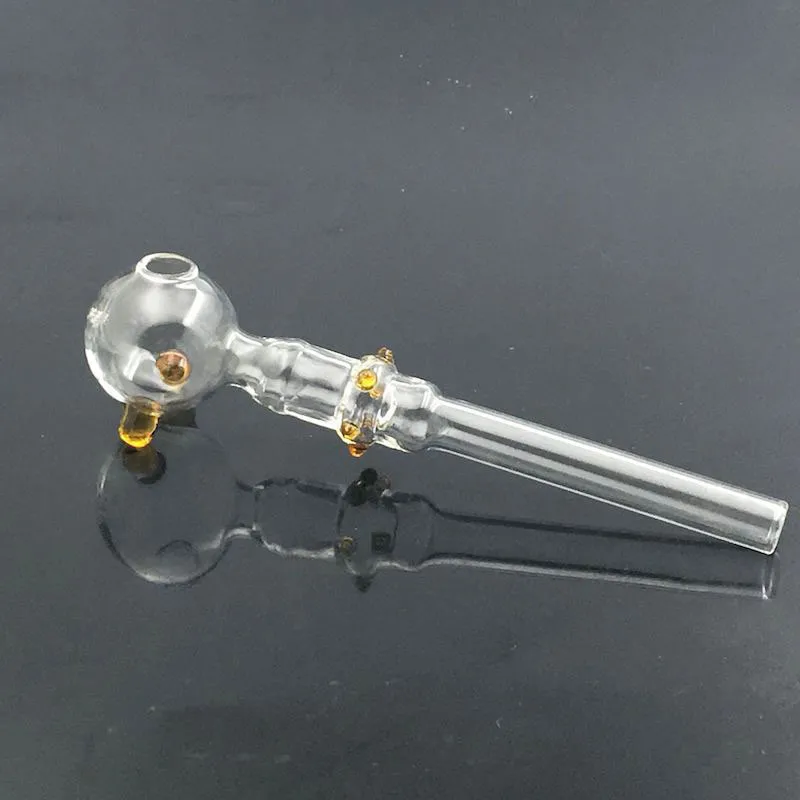 Glass Oil Burner Pipe 14cm Balancer Tube For Wax Concentrate Hand Blown ...