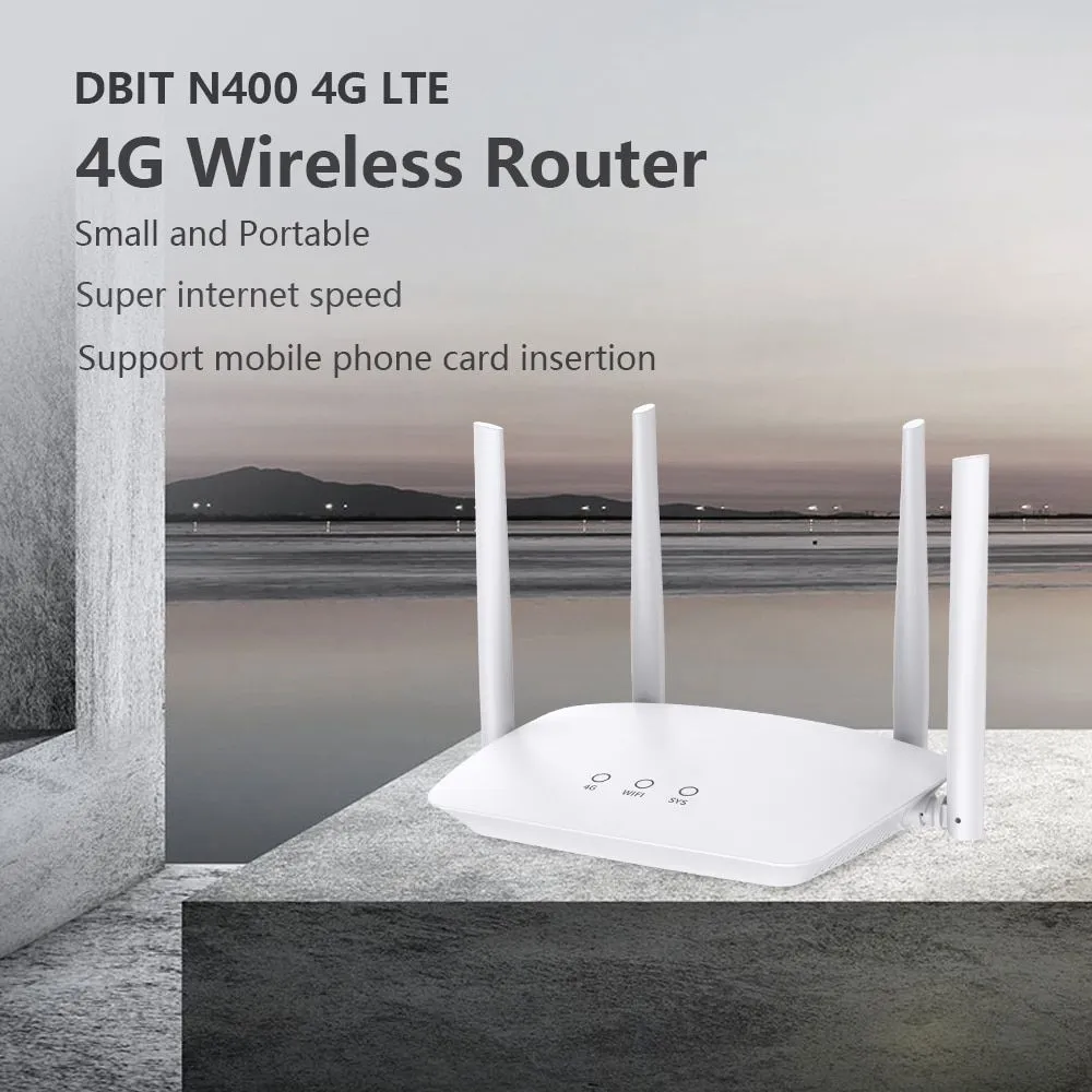 $153.05에서 4G CPE 무선 라우터 SIM 카드에 대한 Wi -Fi LTE 라우터 RJ45 WAN LAN 무선 모뎀 지원 ...