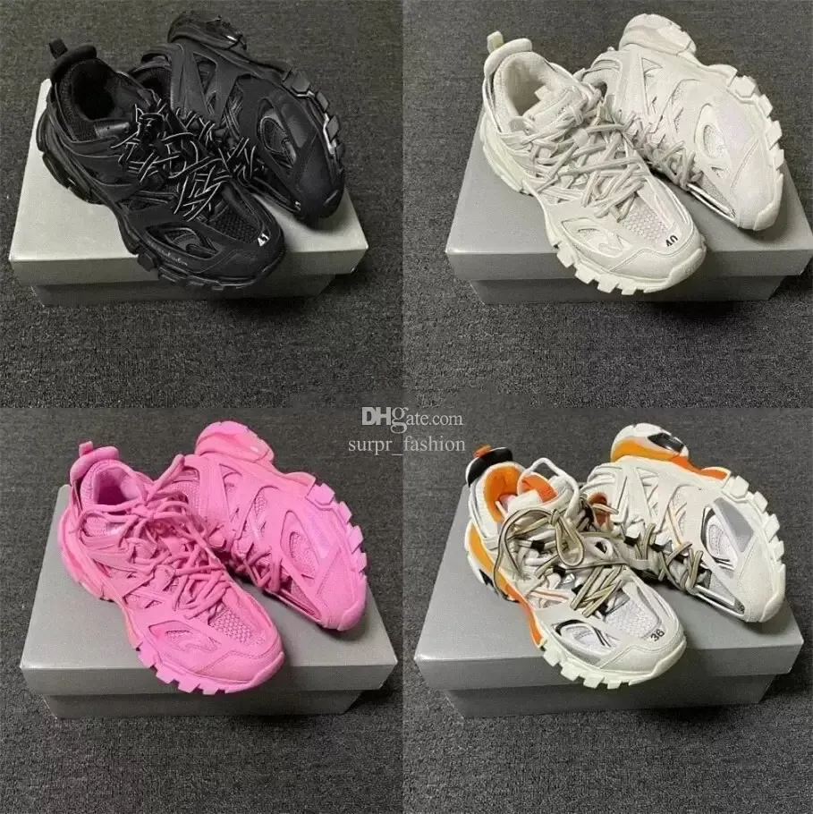 Balencaigaity Designer Tracks Shoes Track 3 3.0 Balencigas Triple White ...