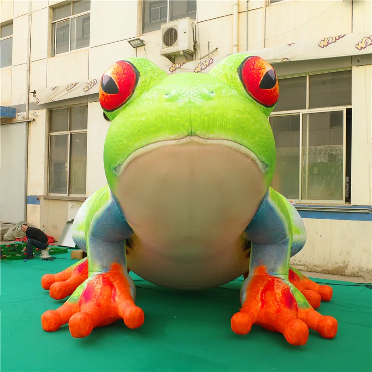 Giant Illuminated Inflatable Frog - Eye-Catching Advertising Decoration, Light-Up Animal Balloon ...