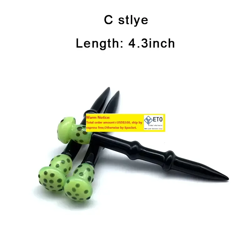 Glass Dabber Tool Bubble Cap Pencil Mushroom Knife Dabber Wax Oil Rigs ...