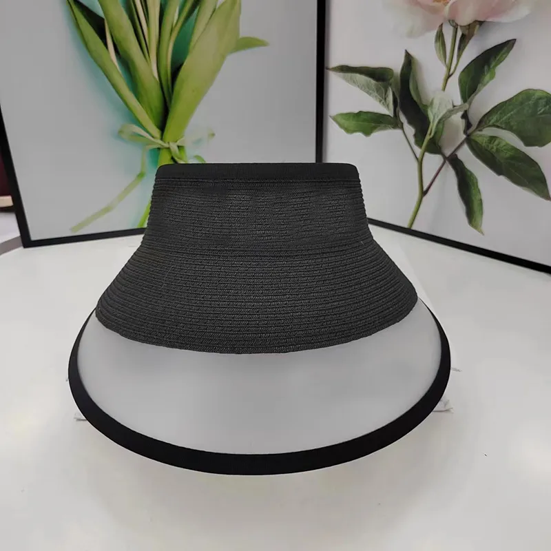 Foldable Beach Sun Visor - Women's Travel Sun Hat, Roll-Up Straw Hat ...