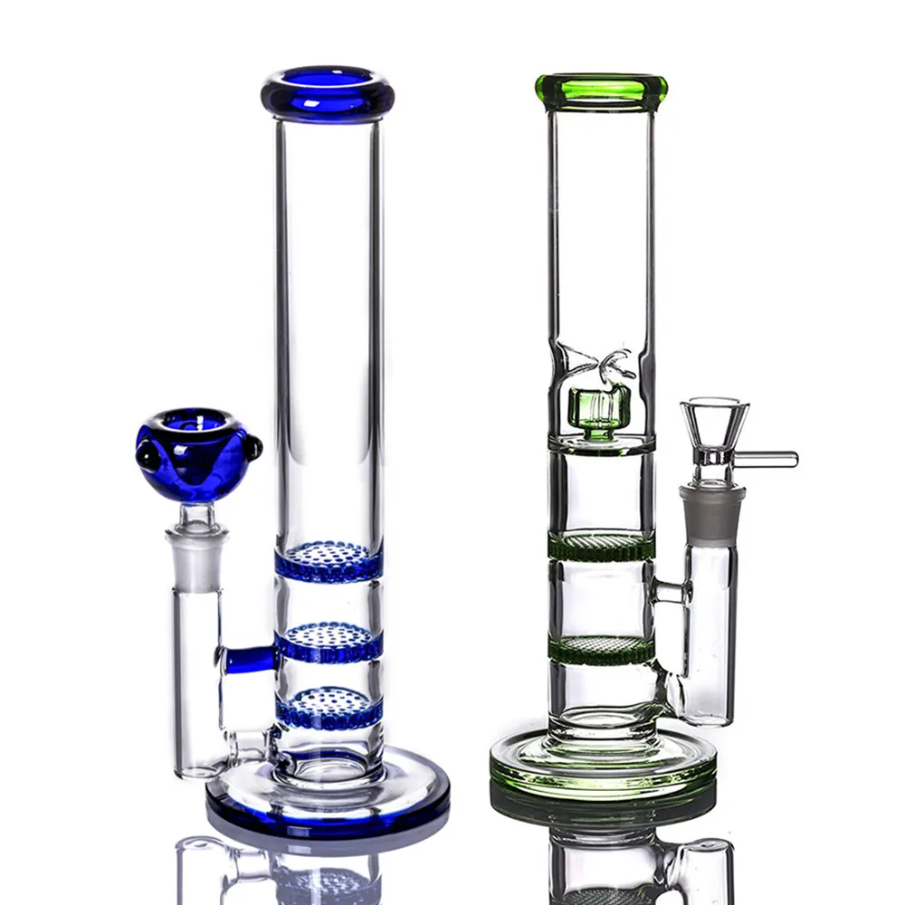 Dropshipping Glass Hookah Bong With Thick Honeycomb And Showerhead ...