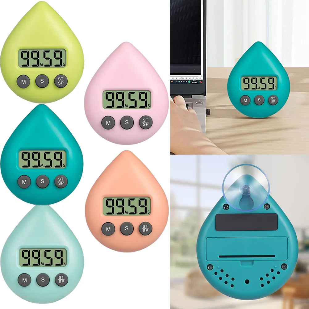 Digital Cute Digital Kitchen Timer With Water Drop Alarm, Three Color ...