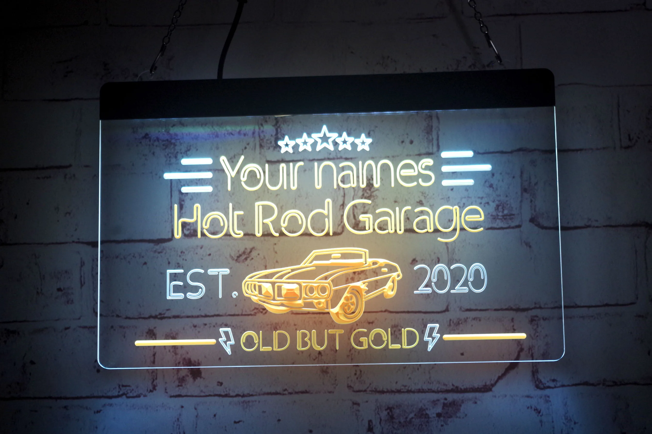 Connectable Led Strip Lights Lights Your Names Hot Rod Garage Old But ...