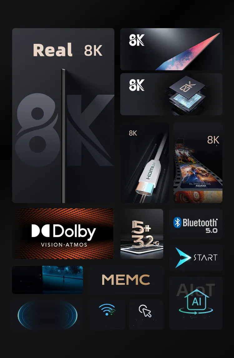 Smart TV Motion Celerator With 4K Resolution, Android System, Anti Eplosion Screen, Hi Fi Stereo ...