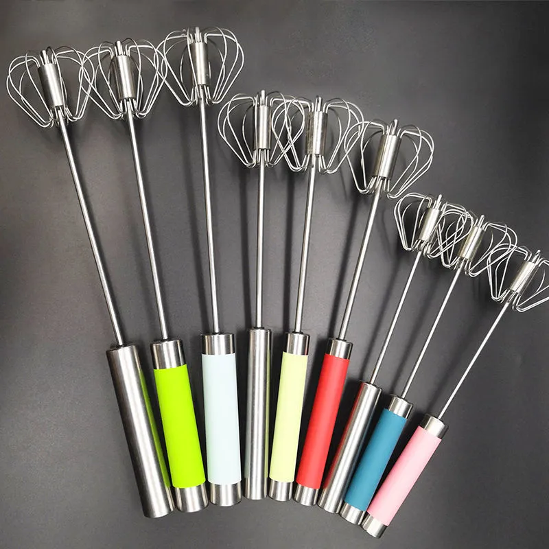 New Hand Pressure Semi Automatic Egg Beater Stainless Steel Kitchen ...