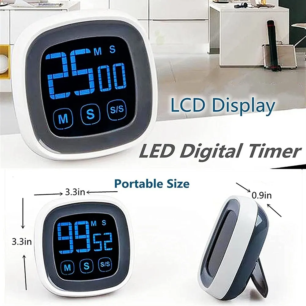 Cooking Timers: Digital Kitchen Timer With Touchscreen LCD Perfect ...