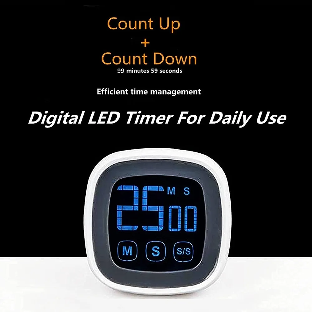 Cooking Timers: Digital Kitchen Timer With Touchscreen LCD Perfect ...