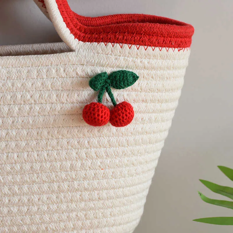 Cute Beach Bags: Little Cherry Knitted Holiday Handbag - Perfect for ...