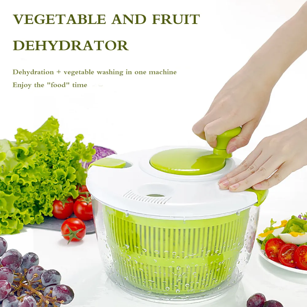 Dryer For Fruits Manual Salad Spinner Efficient Fruit Dehydrator ...