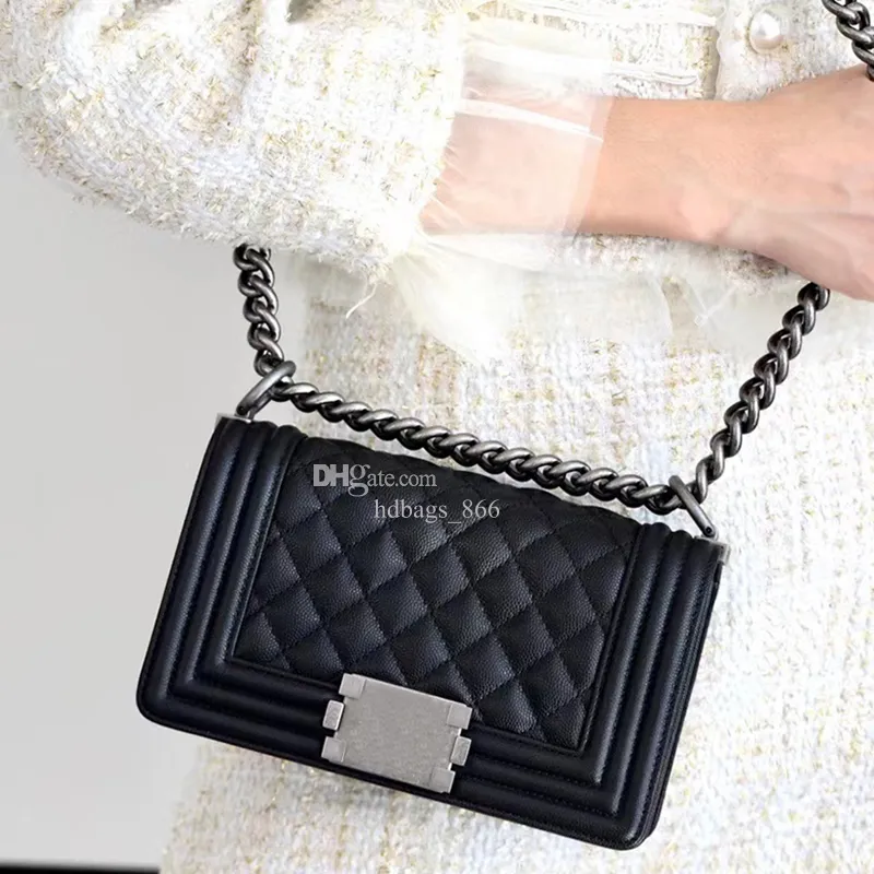 Luxury Shoulder Purse: 20CM Designer Chain Bag, Genuine Leather ...