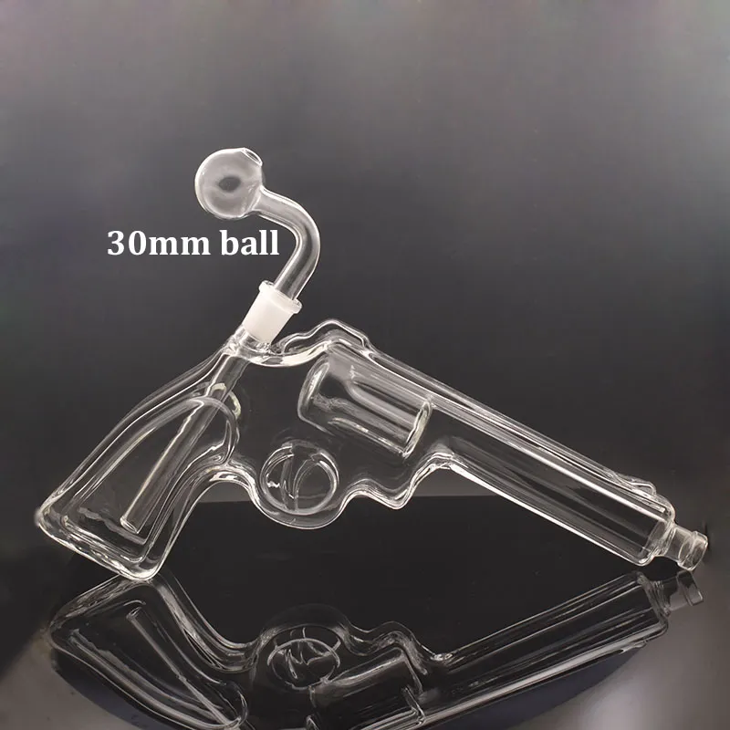 Military Enthusiasts Revolver Glass Bong Oil Burner 30cm Lenght 14mm ...