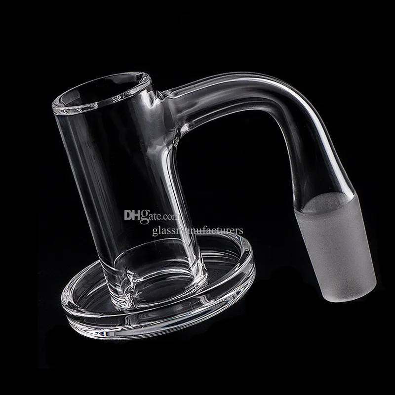 Full Weld Beveled Edge Quartz Banger Jade Nails With 40mm Bottom Dish ...