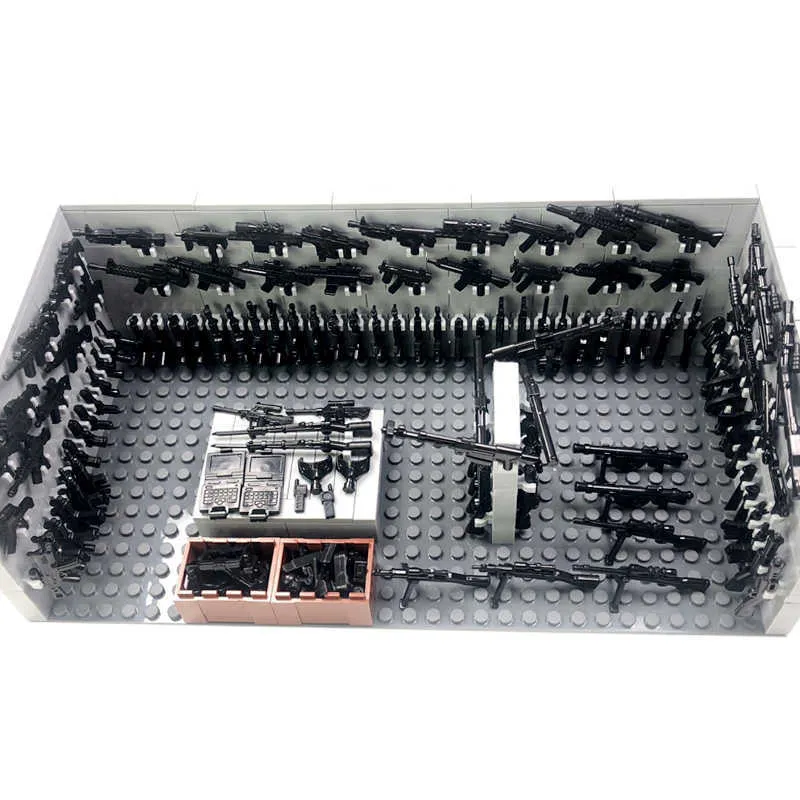 Military Building Blocks Set - Minifig Weapons, Soldiers & Guns ...