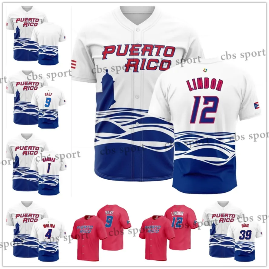 Team Puerto Rico 2023 WBC Wbc Baseball Jerseys World Jose Berrios Edwin ...