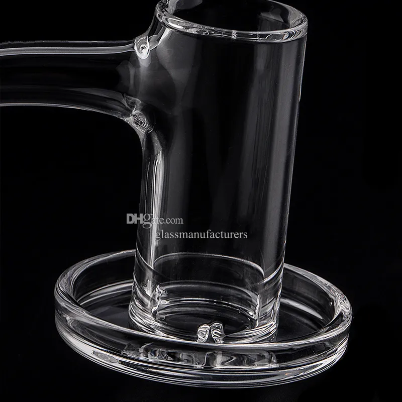 Full Weld Beveled Edge Quartz Banger Jade Nails With 40mm Bottom Dish ...