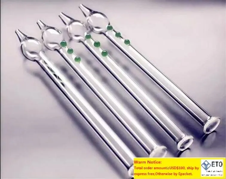 Glass Hand Straw Dab Pipe Rig Stick Oil Burner Smoking Accessories ...