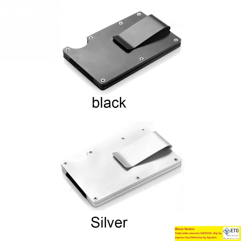 Money Clip And Credit Card Holder, Minimalist Metal Clip Wallet, Slim ...