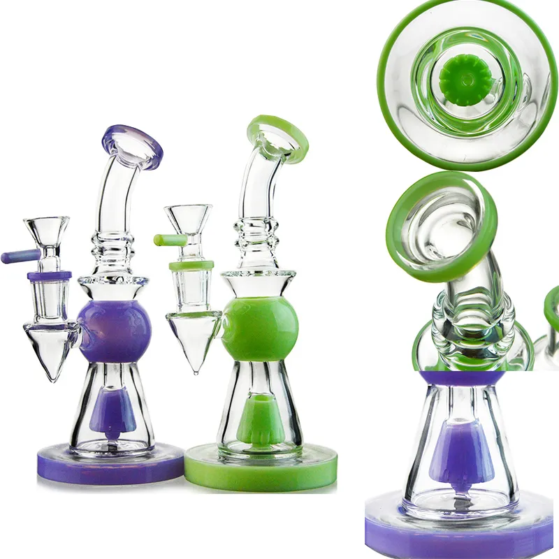 Wholesale Heady Glass Pyramid Design Bong With Mouthpiece And Bowl 4mm ...