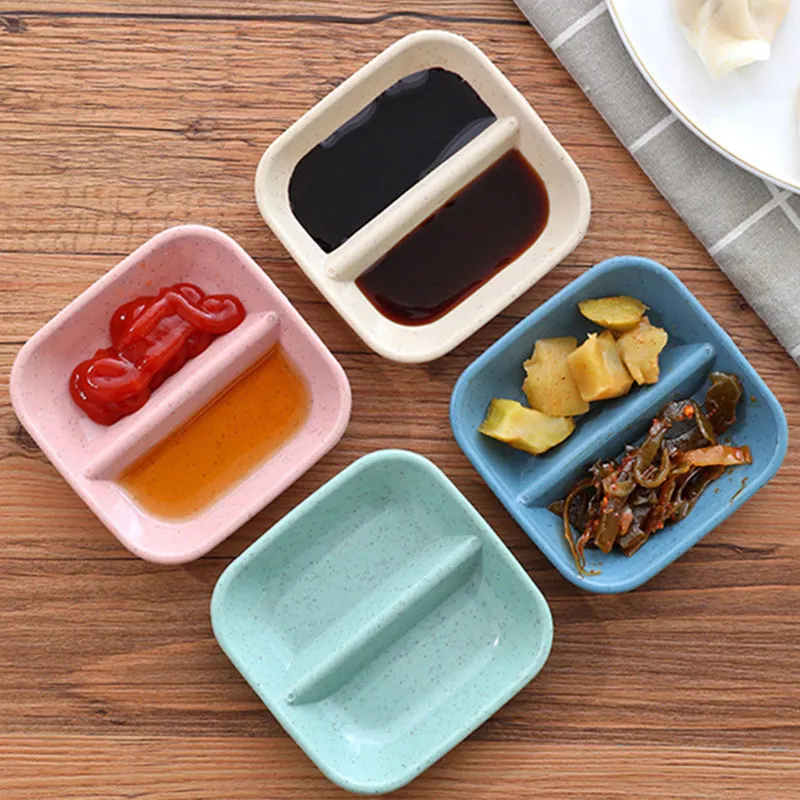 DHgate.com:Wheat Straw Salad Dish | Sustainable Tableware | 2-Grid ...