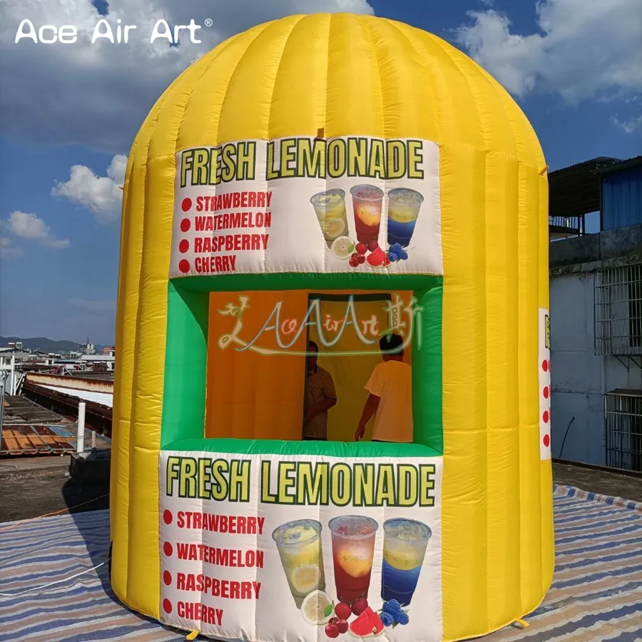 Inflatable Lemonade Stand Booth Customized Concession Kiosk For ...