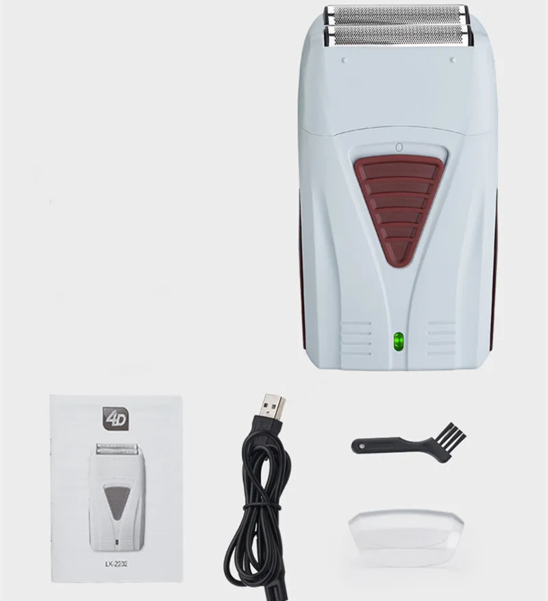Portable Electric Shaver: Rechargeable Men's Razor, Dual-Blade, Strong ...