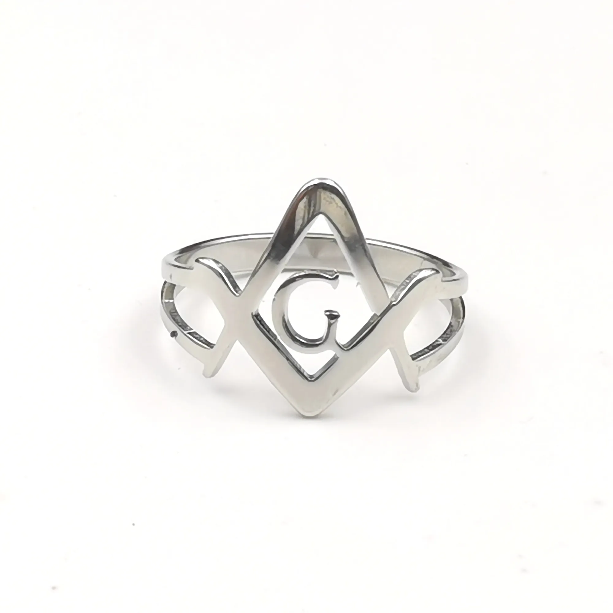 Stainless Steel Freemason Ring Masonic Cut Out... From Charmspendant ...