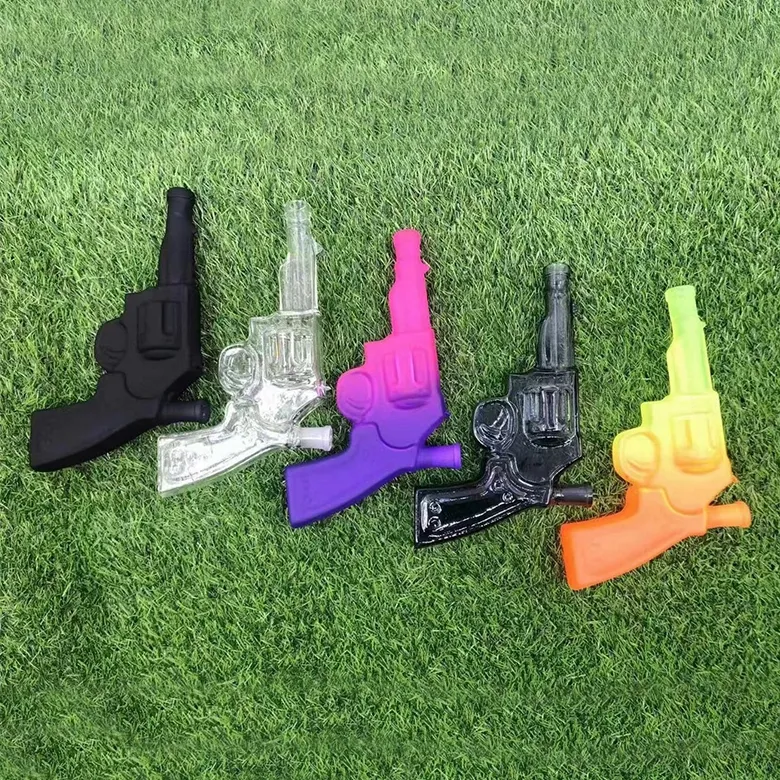 Colorful Pyrex Glass Smoking Pipe Water Filter Bubbler For Dry Herb ...