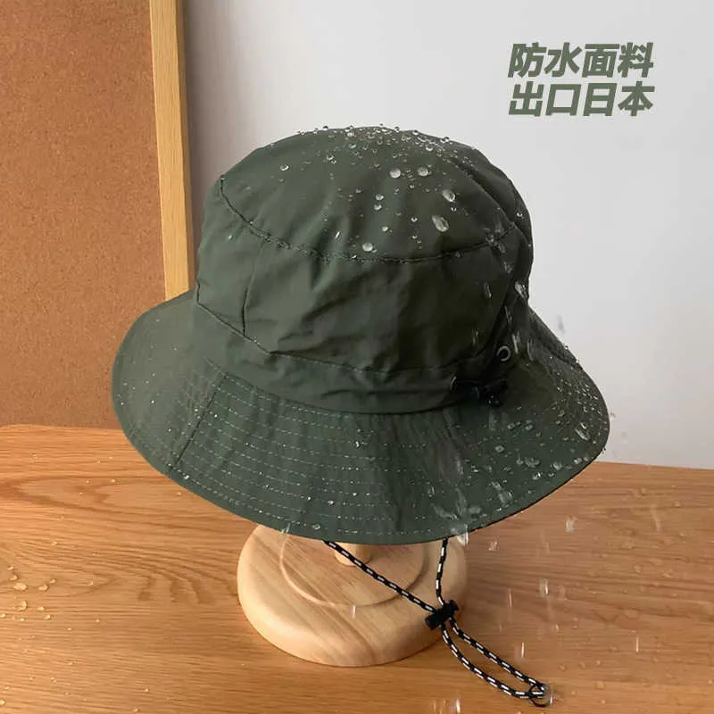 Wide Brim Bucket Hat Waterproof Outdoor Sun Hat For Hiking, Fishing ...